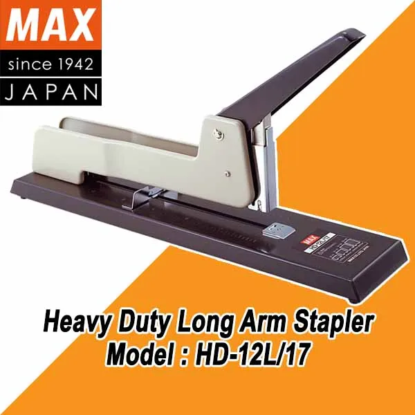 MAX Heavy Duty Long Arm Stapler HD-12L/17 / MAX Heavy Duty Stapler / Office Stapler | Lazada