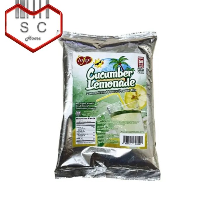 SC Injoy Cucumber Lemonade Unsweetened Powdered Drink 200g Bundled with ...