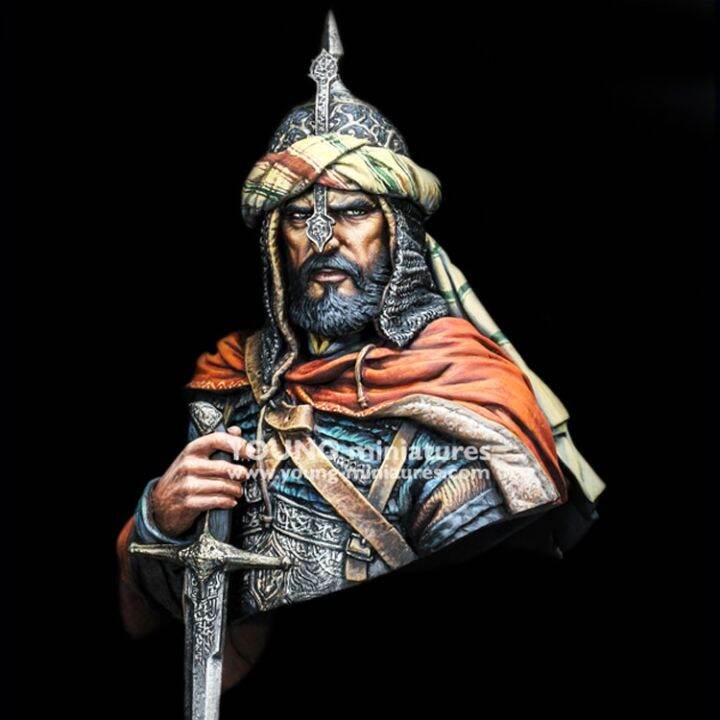 1/10, ARABIAN KNIGHT, Resin Model Bust GK, Historical war theme ...
