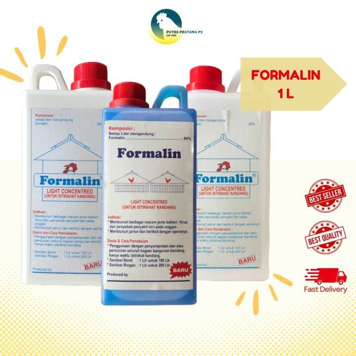 FORMALDEHYDE 1 L KUALITAS A & B - Sterilisasi Kandang Hewan Ternak ...