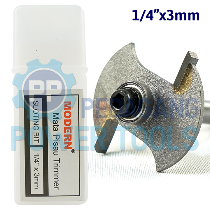MATA SLOTING BIT 3 MM MESIN PROFIL KAYU WOOD TRIMMER ROUTER SLOTTING ...