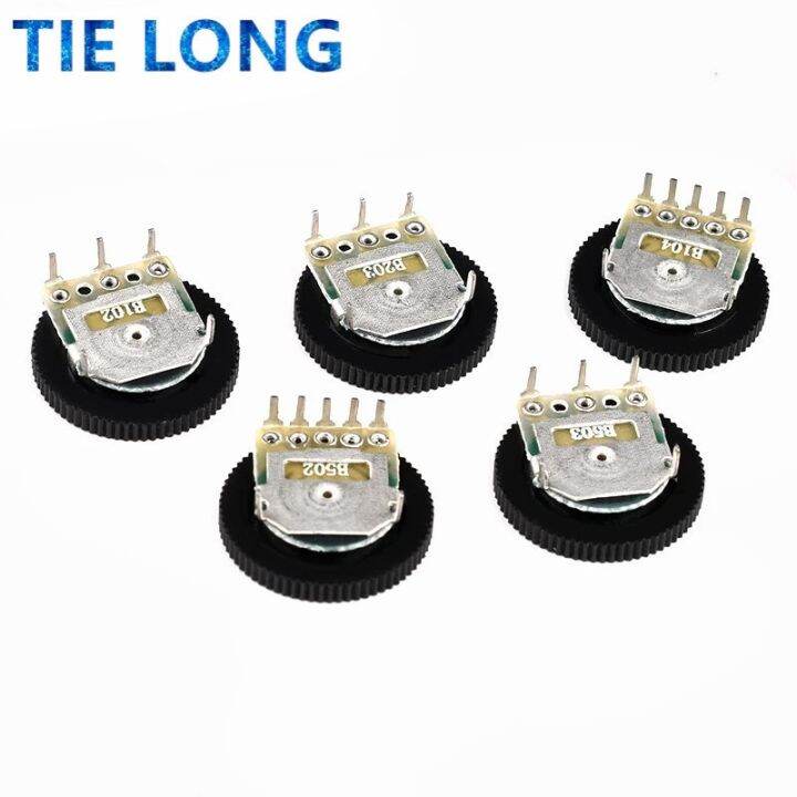10pcs Double Dial Taper Volume Wheel Duplex potentiometer B102 B103 ...