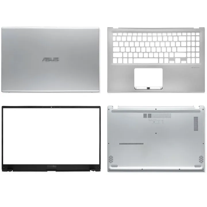 New Laptop Top Case LCD Back Cover/Front Bezel/Palmrest/Bottom Case/Hinges For ASUS VivoBook 15 ...