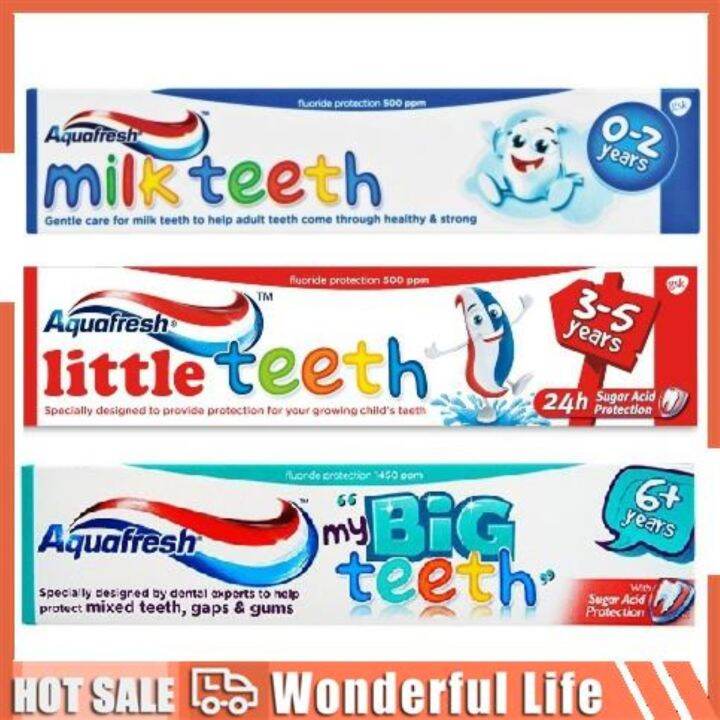 Exp: 2025; Aquafresh Kids toothpaste Milk / Little / Big Teeth / Splash ...