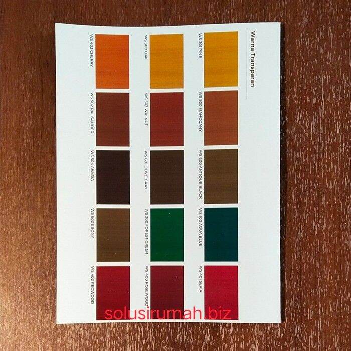 KATALOG CAT MOWILEX POLITUR AIR 4HAL KARTU WARNA COLOR CARD FLAT | Lazada Indonesia