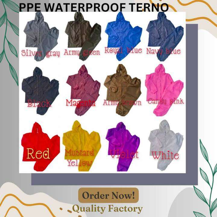 QF' RED PPE TERNO// WATER PROOF | Lazada PH