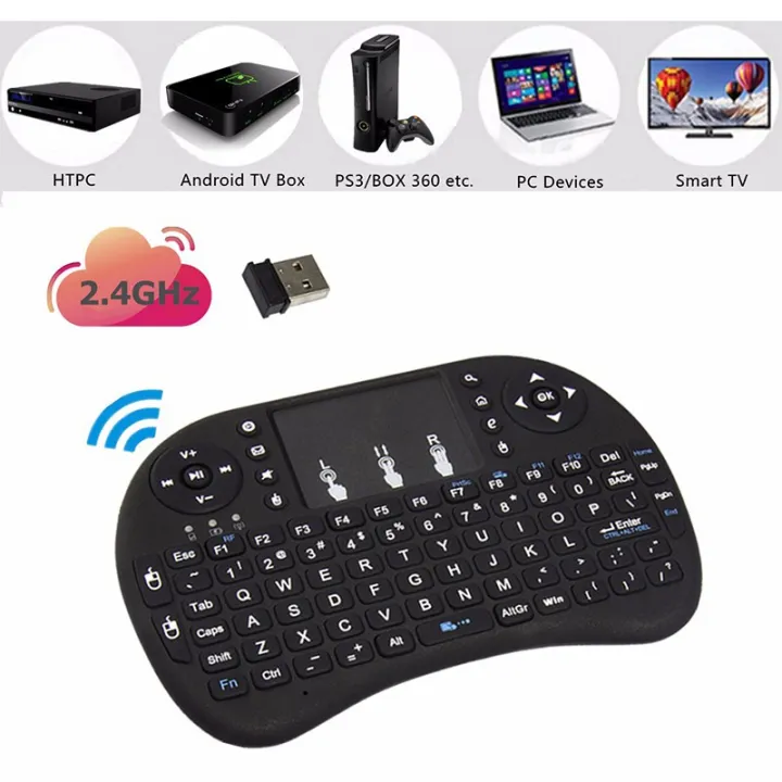i8 Mini Keyboard 2.4G Keyboard Version With Touchpad Portable 7color ...