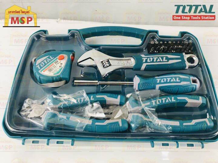 Total ชุดเครื่องมือช่าง อเนกประสงค์ 25 ชิ้นชุด รุ่น THKTHP90256 ( 25 Pcs Hand Tools Set ) ชุด ...