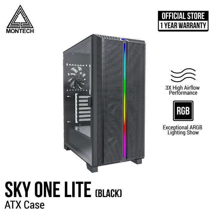 MONTECH SKY ONE LITE High-End Budget ATX [2 Color Options] | Lazada ...