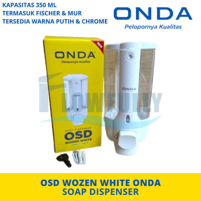 SOAP DISPENSER OSD WOZEN WHITE 350ml ONDA TEMPAT SABUN HAND SANITIZER ...