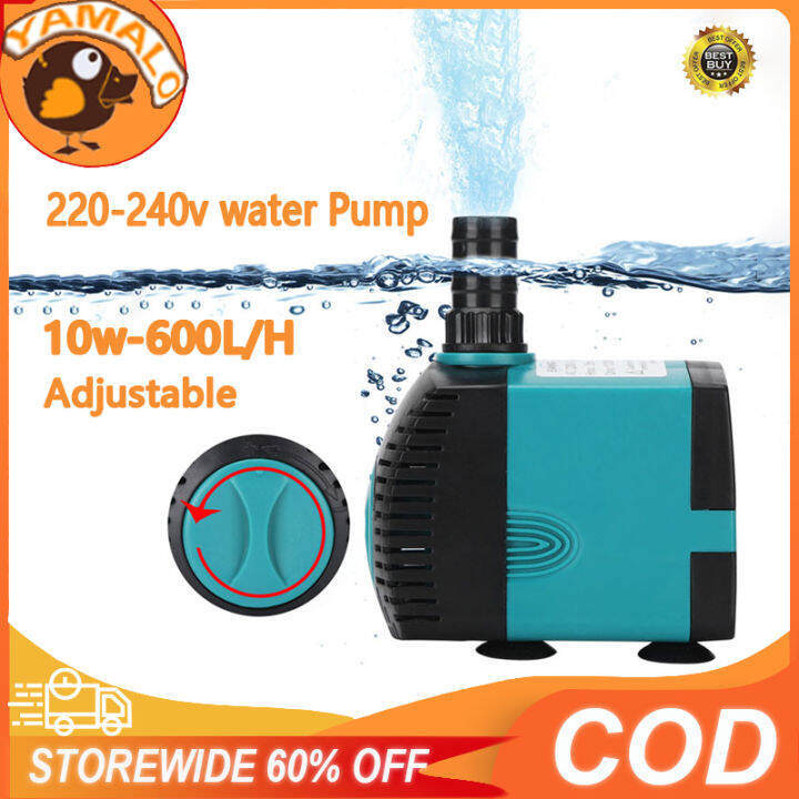 (COD) Pompa Air Celup Kolam Ikan Water Pump Hidroponik Handal Aquarium Celup Hidroponik Blower ...
