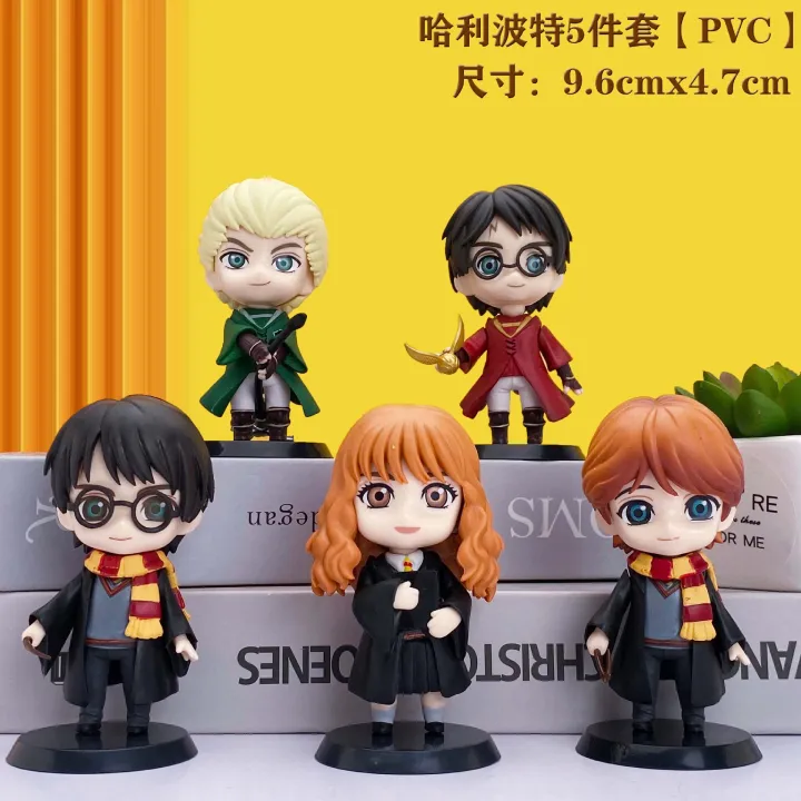 5PCS Harry Potter Hermione Action Figures peripheral model big-eyed ...