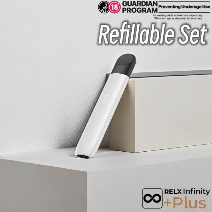 Infinity Set refillable relix vaping smoke set relex disposable pads ...