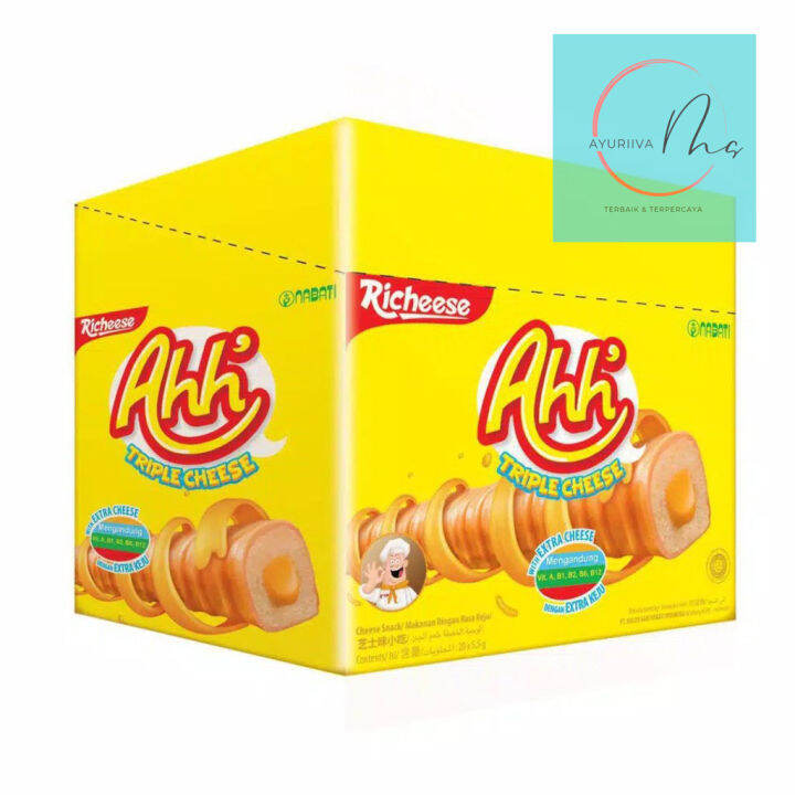 Wafer Nabati Richeese Ahh 1 Box isi 20 pcs ( Packing FREE Bubble Wrap ...