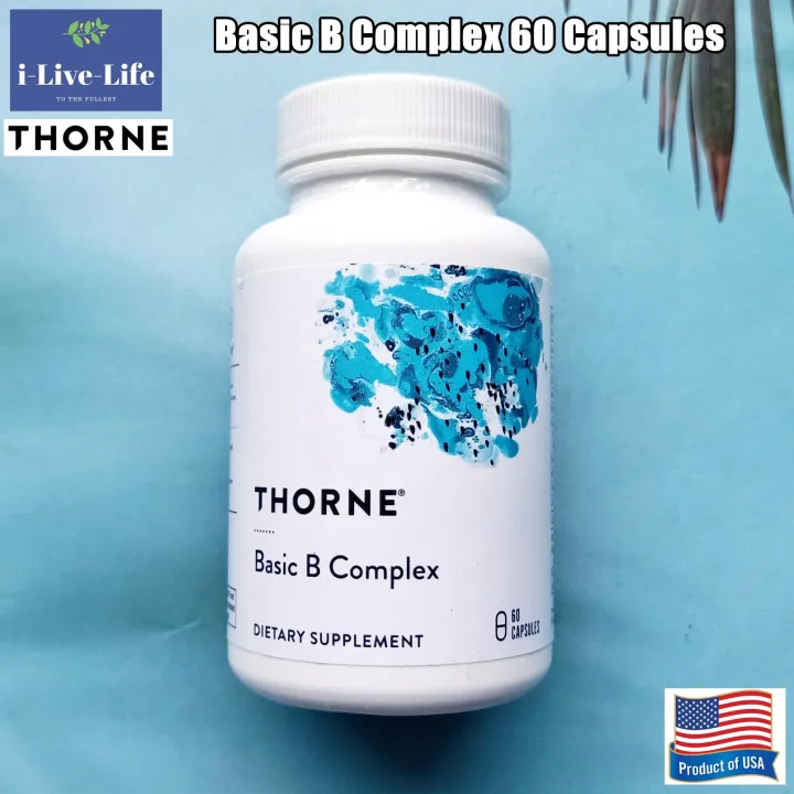 เบสิค บี คอมเพล็กซ์ Basic B Complex 60 Capsules - Thorne Research ...