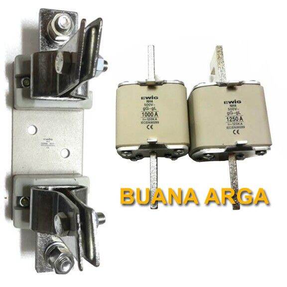 FUSE HOLDER METAL / FUSE BASE 1250A + NH4 FUSE NT EWIG NH 4 | Lazada ...