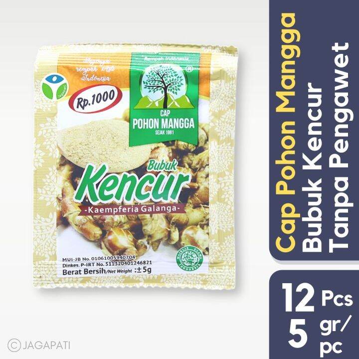 Cap Pohon Mangga - Kencur Bubuk 6gr (Satuan) - Bumbu Masak - Rempah ...