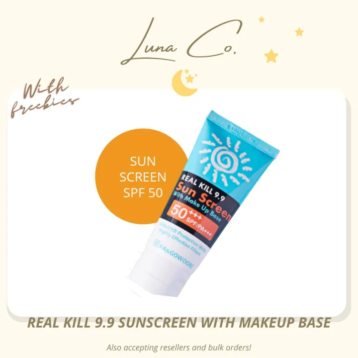 [ᴏɴʜᴀɴᴅ!] REAL KILL 9.9 Sunscreen with Makeup Base | Lazada PH
