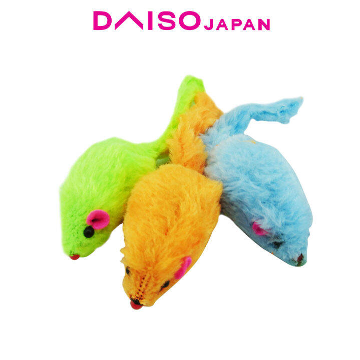 Daiso Colorful Stuffed Mice 3pcs | Lazada PH