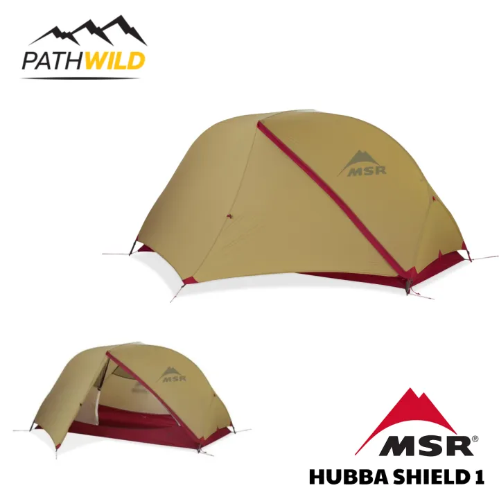 MSR HUBBA HUBBA SHIELD 1 เต็นท์น้ำหนักเบาสำหรับนอน 1 คน เหมาะกับทริป ...