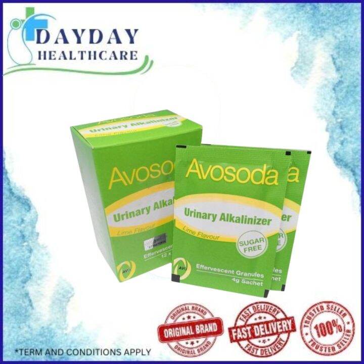 avosoda urinary alkalinizer effervescent granules 4g x12 s | Lazada