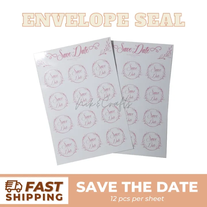 Envelope Seal Wedding Invitation Stickers - SAVE THE DATE | Lazada PH Envelope Seal Wedding Invitation Stickers - SAVE THE DATE | Lazada PH
