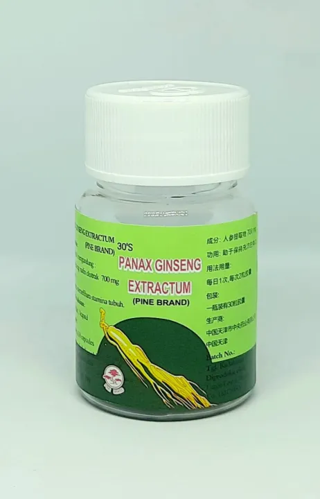 PANAX GINSENG EXTRACTUM vitamin penambah energi - daya tahan tubuh ...
