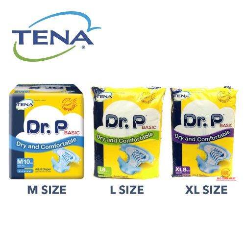 Tena Dr. P Basic Adult Diapers M / L / XL | Lazada