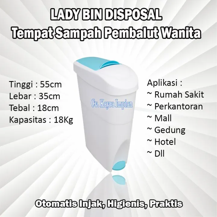 Tempat Sampah Pembalut Wanita ( Lady Bin Disposal ) | Lazada Indonesia
