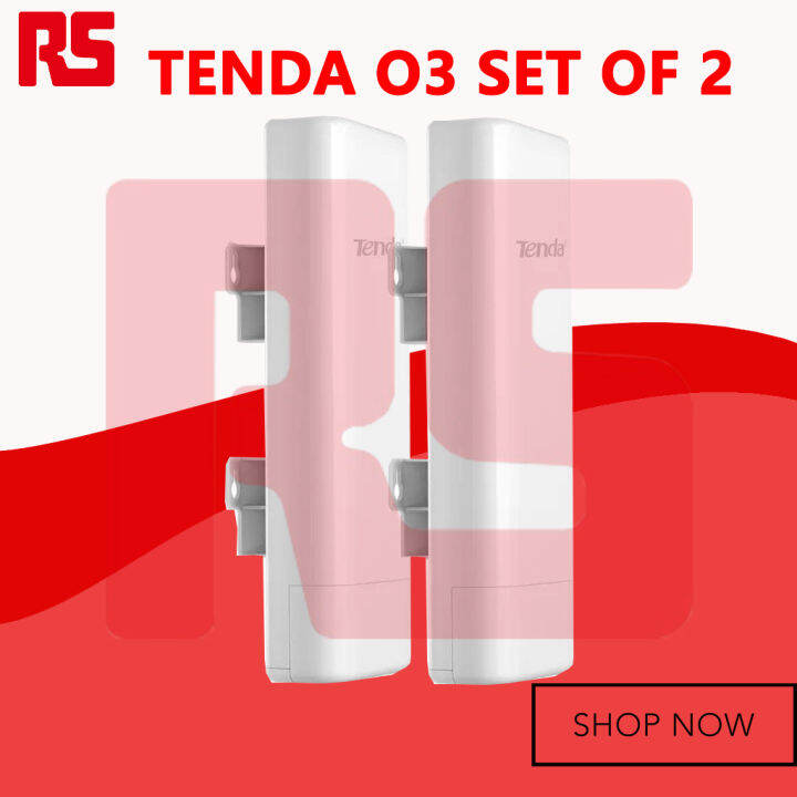 Tenda O3 Wireless 5km Point to Point Outdoor CPE ( Set of 2 ) | Lazada PH