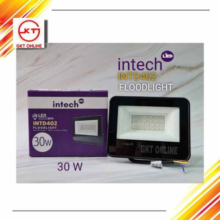 Lampu Sorot Flood Light Intech 30 watt Cooldaylight | Lazada Indonesia
