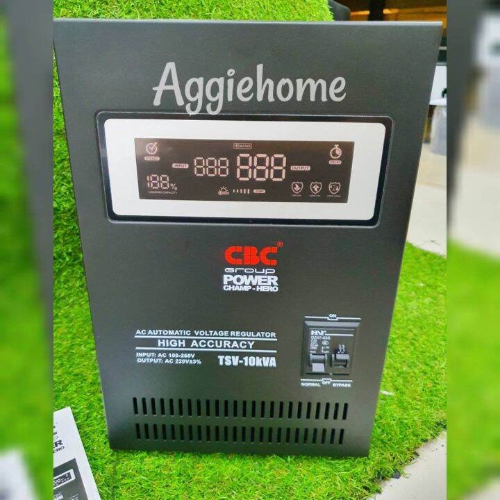 CBC เครื่องปรับแรงดัน รุ่น รุ่น TSV-10KVA (สีดำ) แรงดัน 100-260 โวลท์ หน้าจอ LED ปรับแรงดัน ...