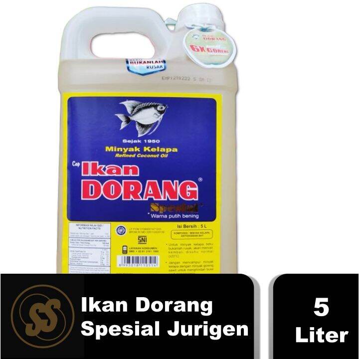 MINYAK KELAPA IKAN DORANG SPESIAL 5 LITER HERIGEN TERMURAH DAN ORIGINAL ...