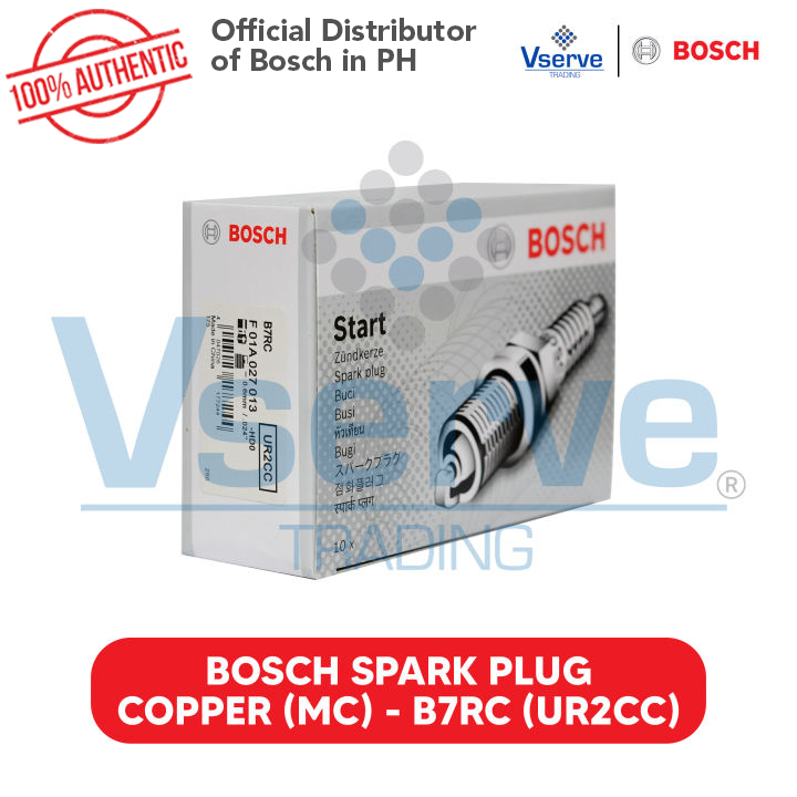 Bosch Spark Plug Copper MC B7RC (UR2CC) for Motorcycle Spark Plug / PC ...
