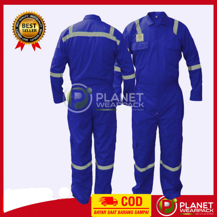 Wearpack Safety Coverall katelpak terusan BIRU BENHUR | Lazada Indonesia