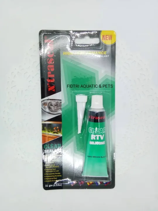 XTRASEAL GLASS SILICON CLEAR SEALANT GAM AQUARIUM 100% SILICONE RUBBER ...