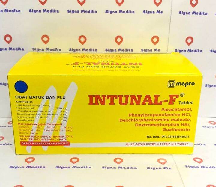 Intunal Forte Box Isi 25 Strip 4 Tablet - Obat Batuk Pilek | Lazada ...
