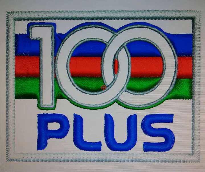 Embroidery 100Plus logo in 3D Patch /Original /3D | Lazada