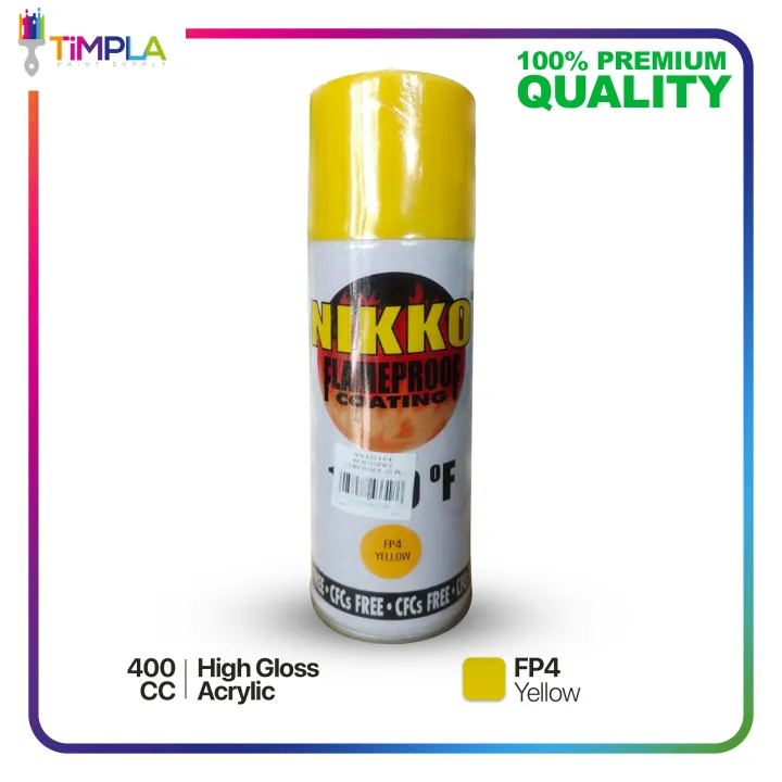 NIKKO SPRAY All Purpose Quick Drying High-Gloss Acrylic Flame proof ...