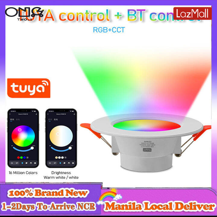 (COD+3 Days Delivery)LED Downlight WiFi TUYA Smart Life Dimming Spot ...