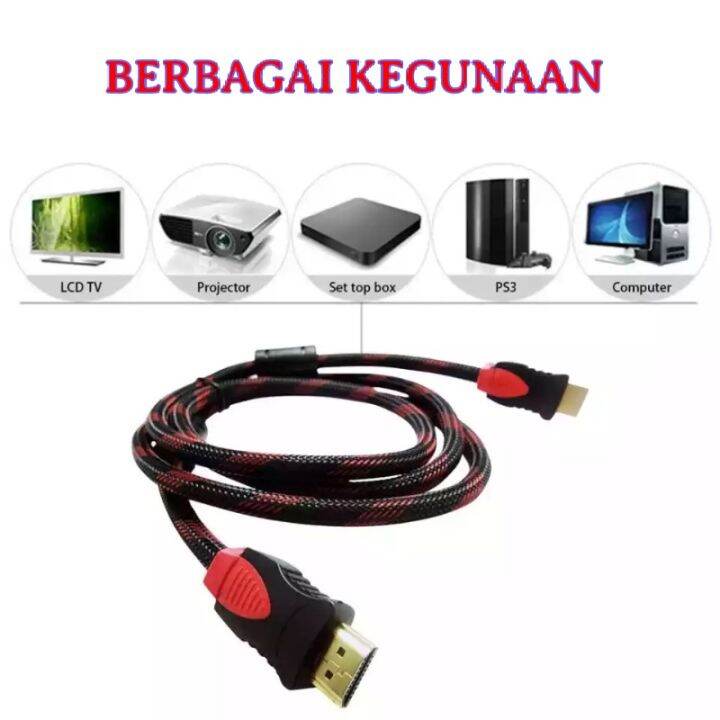 Kabel HDMI Full HD 1080P Set Top Box Panjang 1.5 Meter BerQualitas ...