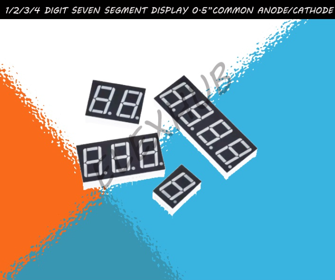 Seven Segment Display 0 5 Inch Common Anode Cathode 7 Segment Display