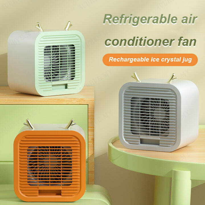 techfuture Stay Cool at Work Portable USB Air Conditioner Fan with Ice ...