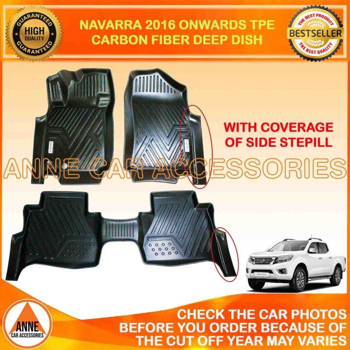5D Black / 5D Carbon Fiber / TPE Deep Dish for Nissan Navara VL EL ...