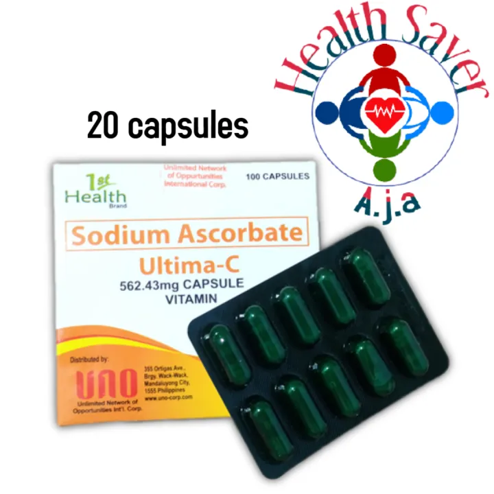 Nakakataba na Vitamins, ULTIMA C 20capsules, sodium ascorbate, alkaline ...