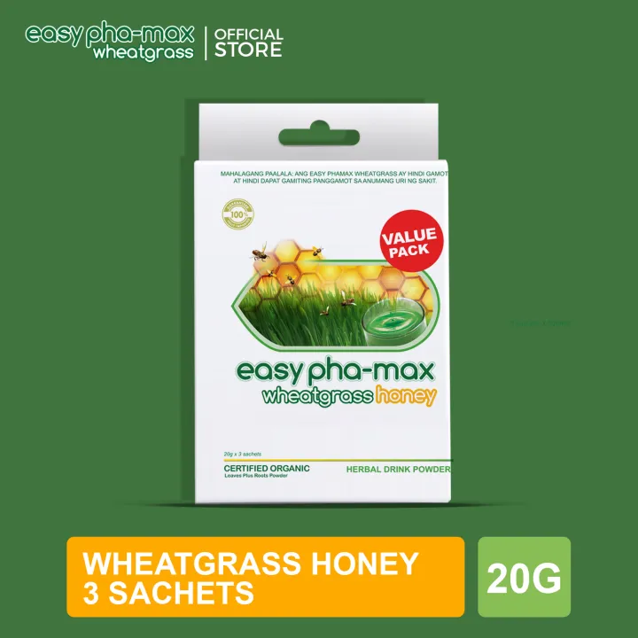 Easy Phamax Wheatgrass Honey (20g x 3 Sachets/Pack) | Lazada PH
