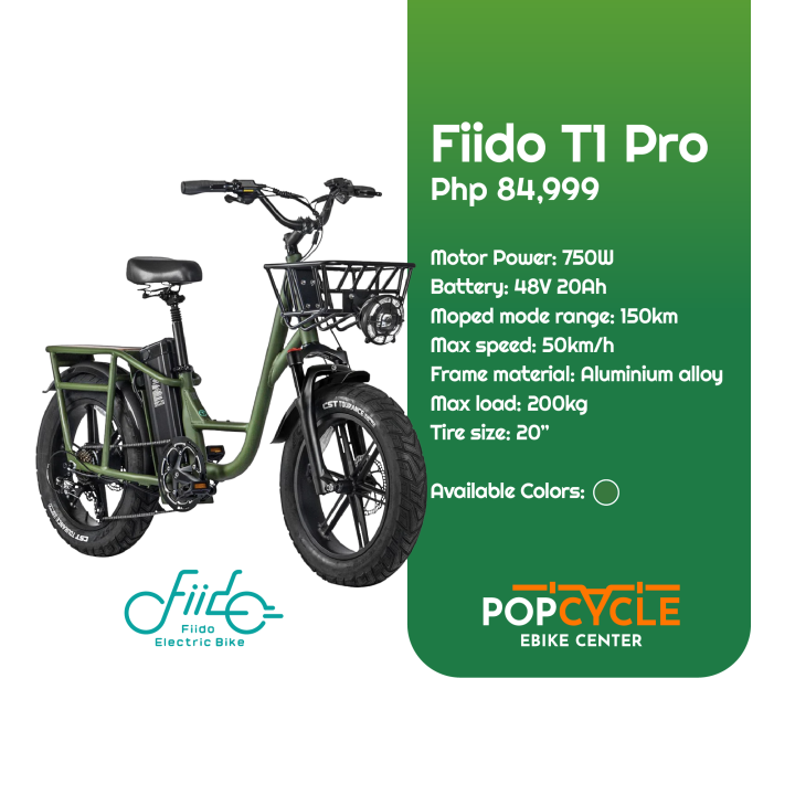 Fiido T1 Pro Cargo Electric Bike | Lazada PH