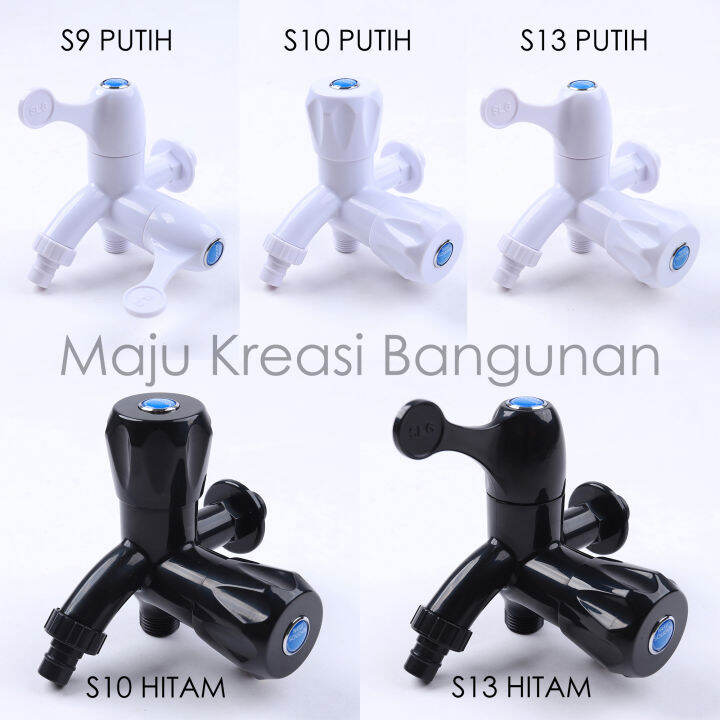 Kran Cabang PVC Shower New Soligen Keran Double Plastik Model Engkol ...