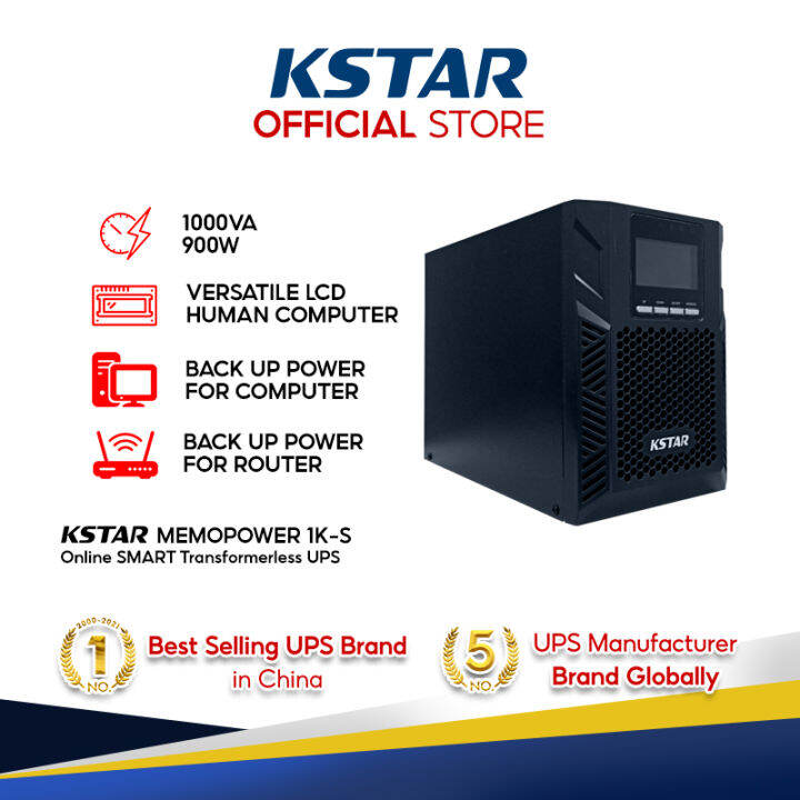 KStar On-Line UPS 1000VA-900W Uninterruptible Power Supply, MP 1K S ...