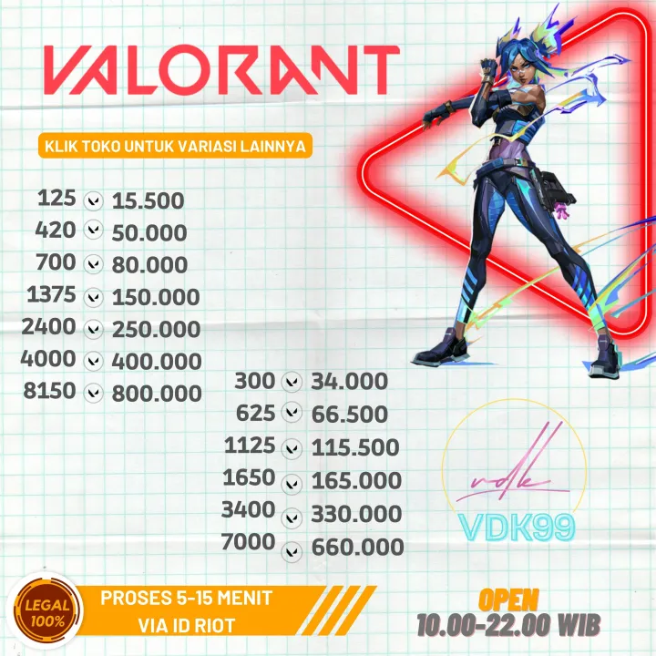 Top Up Valorant Point Via Riot ID | Lazada Indonesia